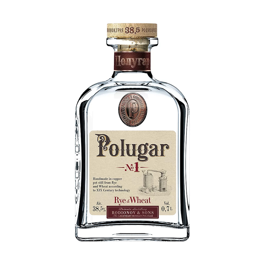 Polugar No.1 Rye and Wheat Vodka 700ml 38,5% alc. - Polugar | akros.gr